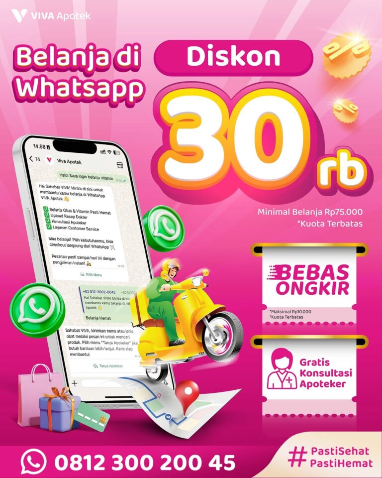 Pertama di Indonesia, Beli Obat Jadi Praktis di VIVA Apotek via WA Commerce